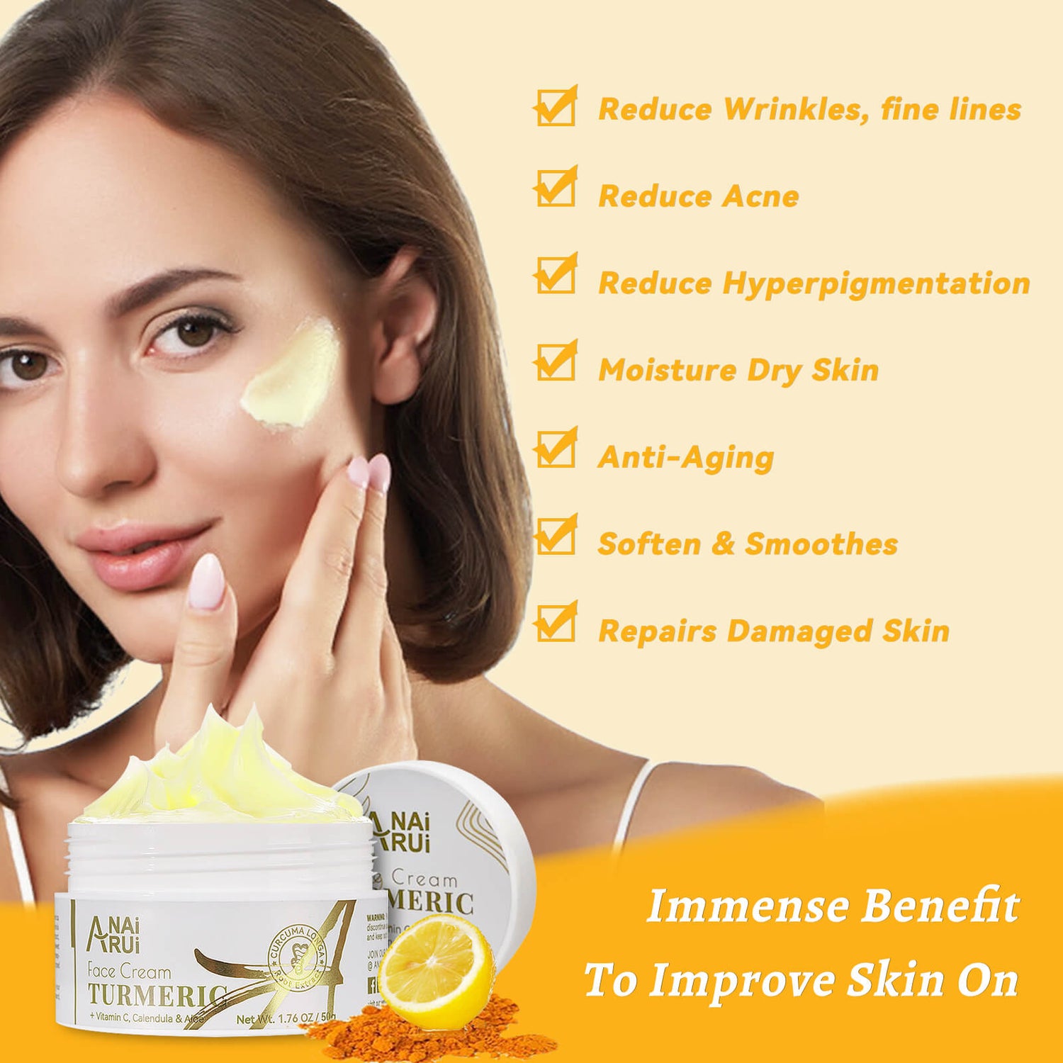 ANAIRUI Turmeric Face Cream